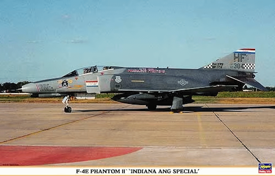 Збірна модель 1/48 F-4E Phantom II Indiana ANG Special + фототравлення ...