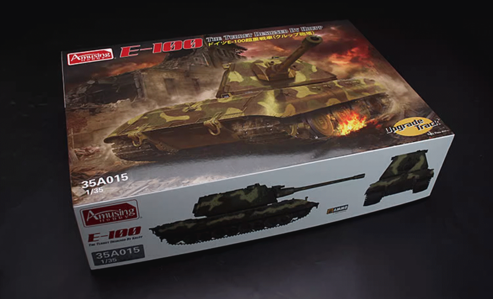 Збірна модель 1/35 E-100 з баштою проєкту Krupp, з робочими траками ...