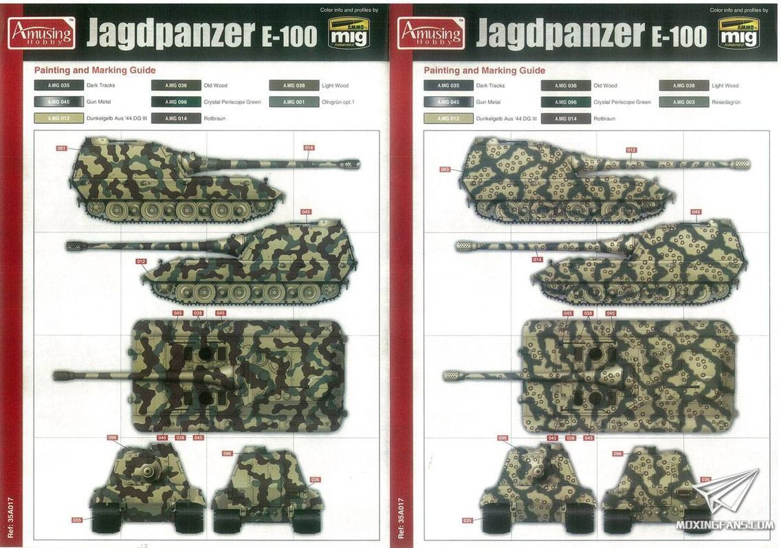 Збірна модель 1/35 Jagdpanzer E-100, Amusing Hobby 35A017 - Panzershop ...