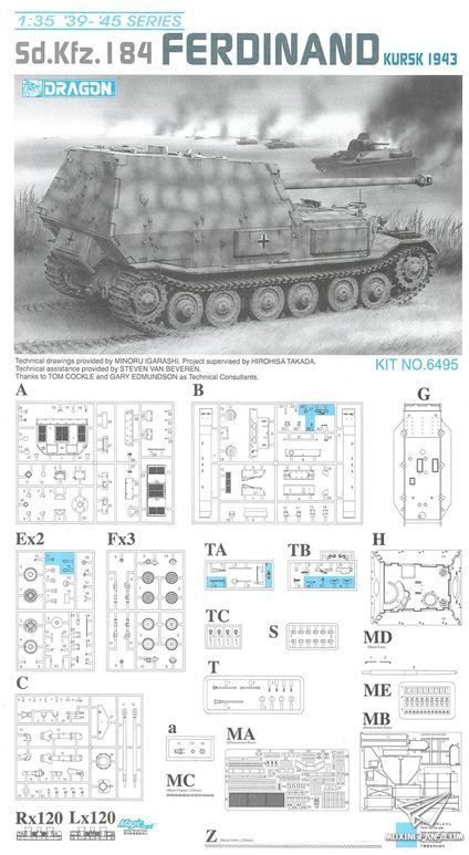 Збірна модель 1/35 Ferdinand (Sd.Kfz.184), Курська битва, з Magic Track ...